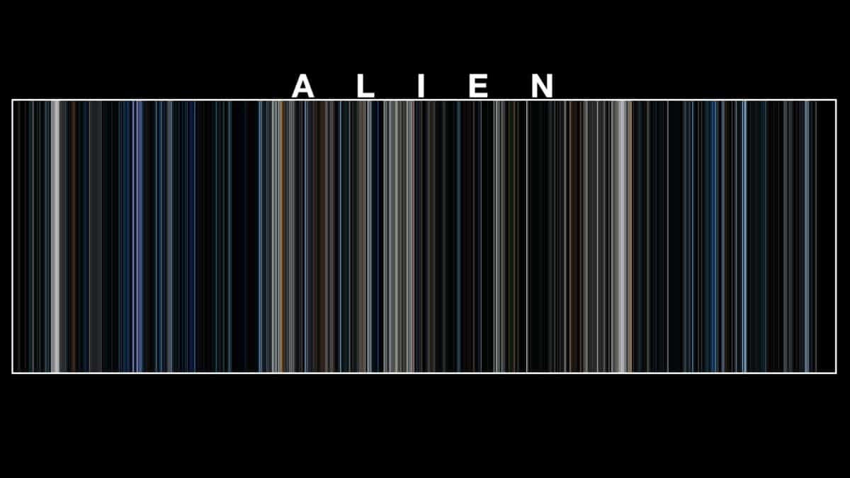 Alien : La trilogie représentée dans des code-barres vidéo - Eklecty-City